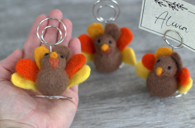 Thanksgiving Turkey Place Card Holders- Handmade by Matthew and Mae ...
